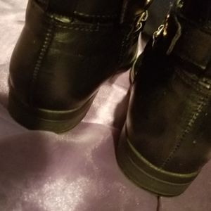 Merona | Shoes | Merona Black Faux Leather Riding Boots Size 8 | Poshmark